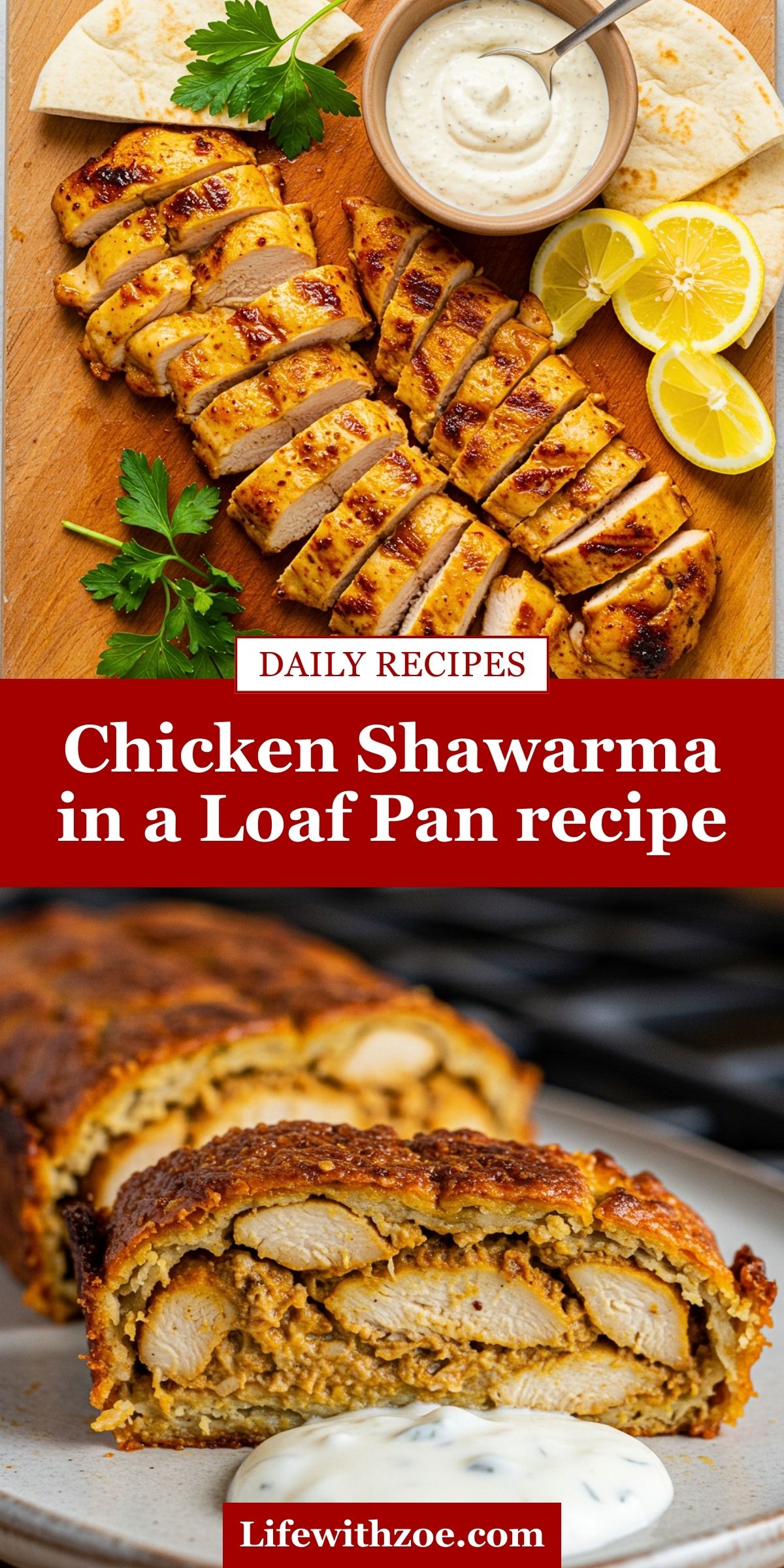 Chicken Shawarma in a Loaf Pan