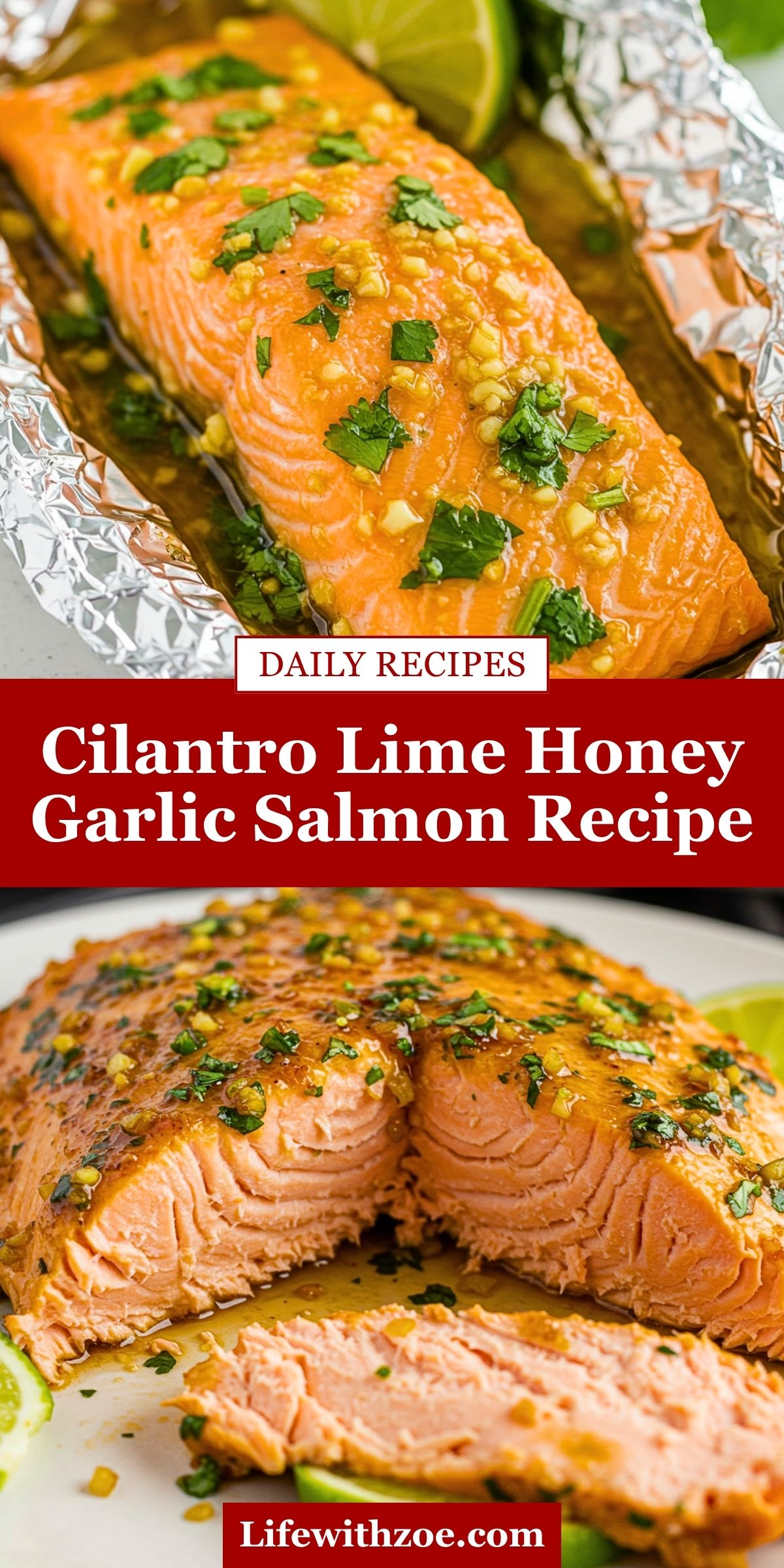 Cilantro Lime Honey Garlic Salmon