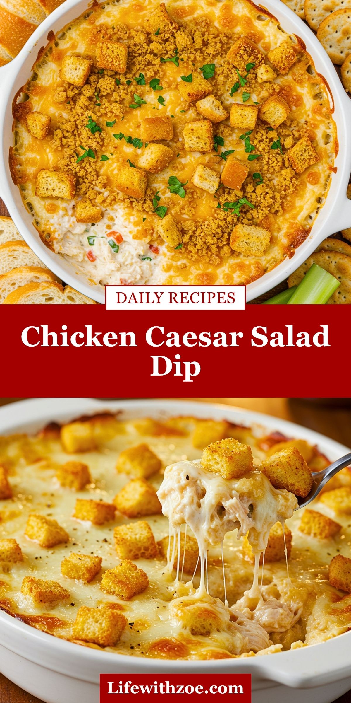 Chicken Caesar Salad Dip