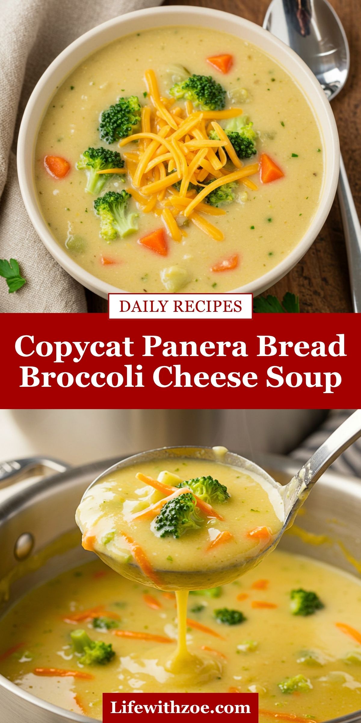 Copycat Panera Bread Broccoli Cheese Soup