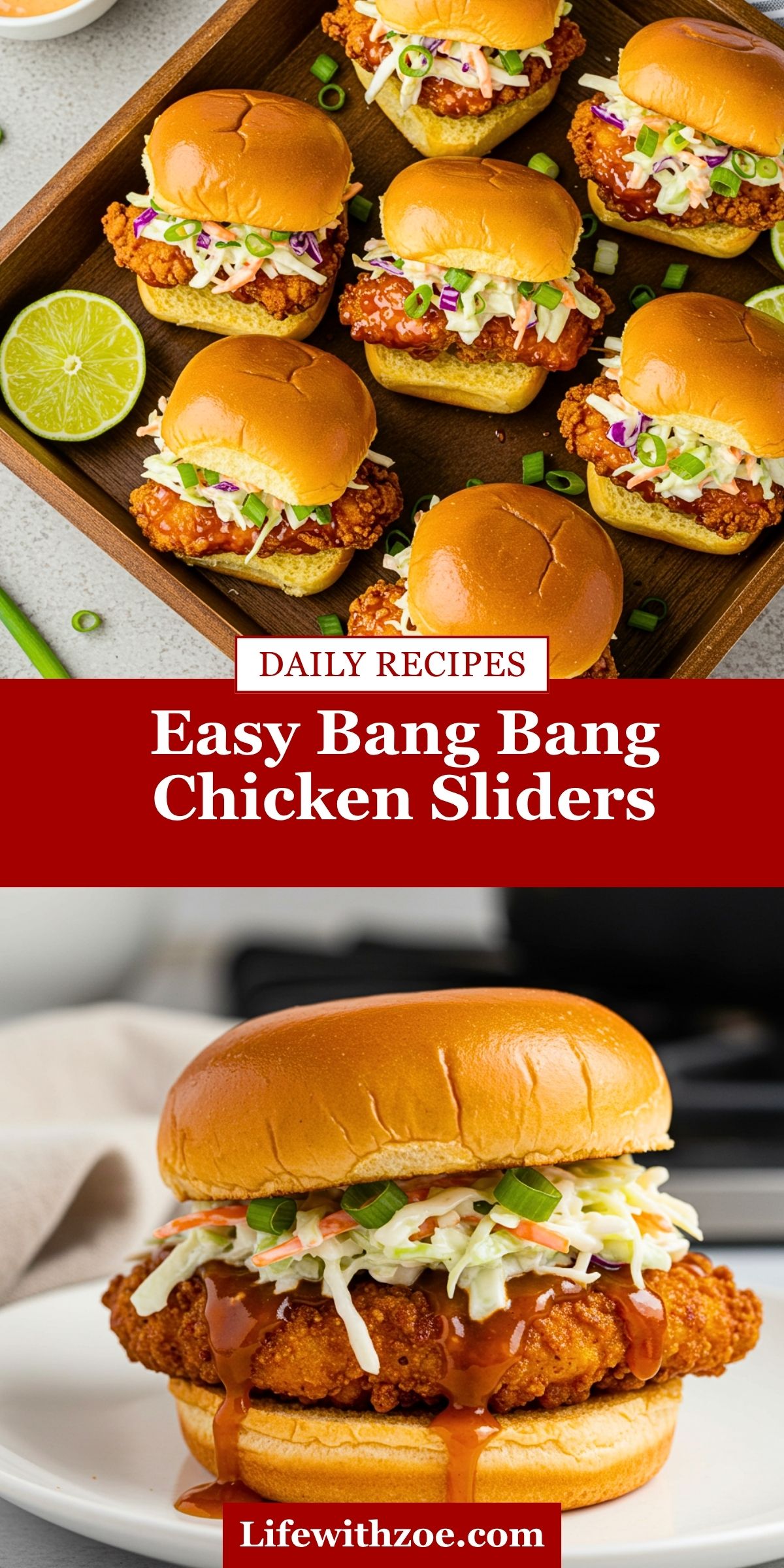Easy Bang Bang Chicken Sliders