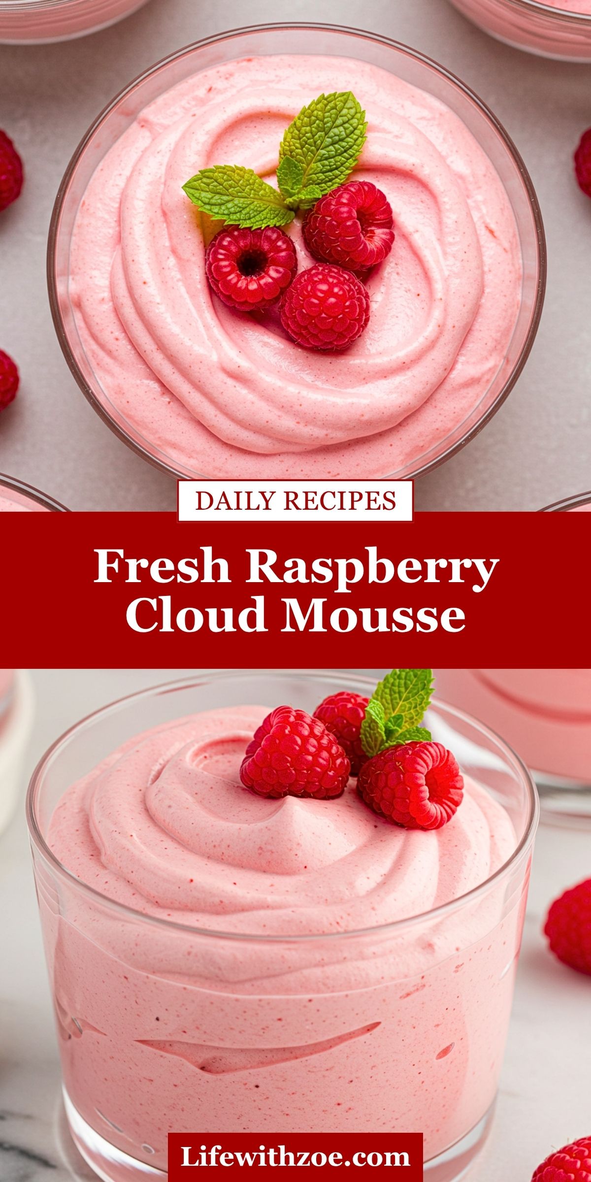 Fresh Raspberry Cloud Mousse