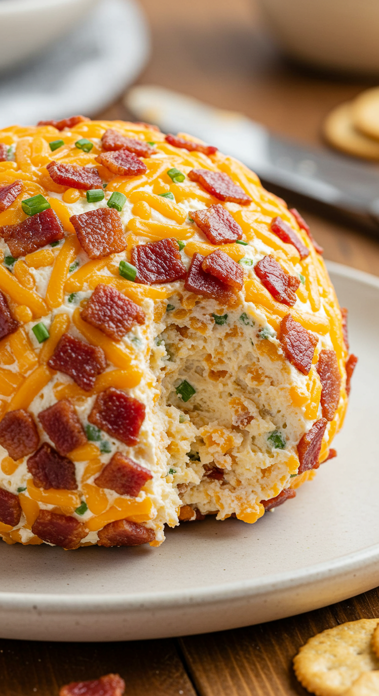 Irresistible Cheddar Ranch Cheese Ball