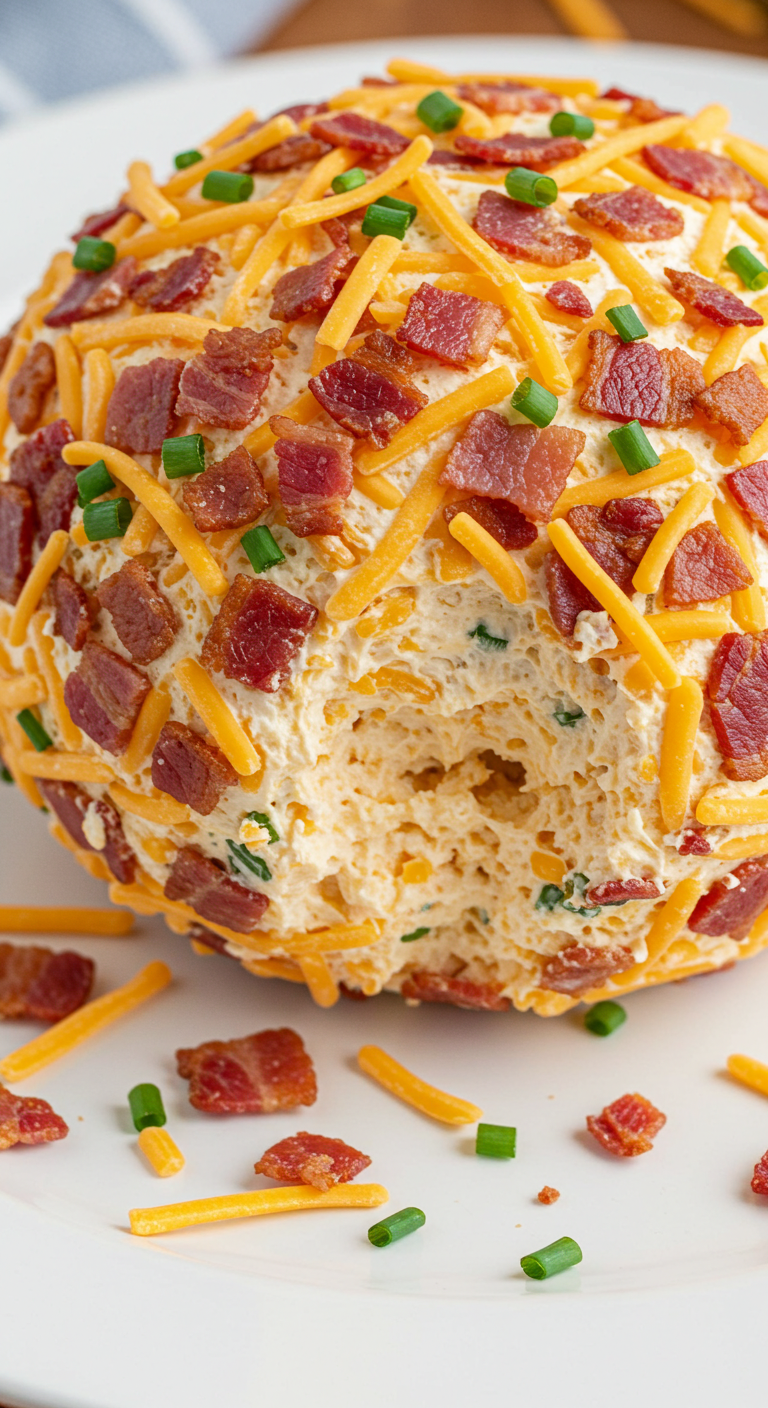 Irresistible Cheddar Ranch Cheese Ball