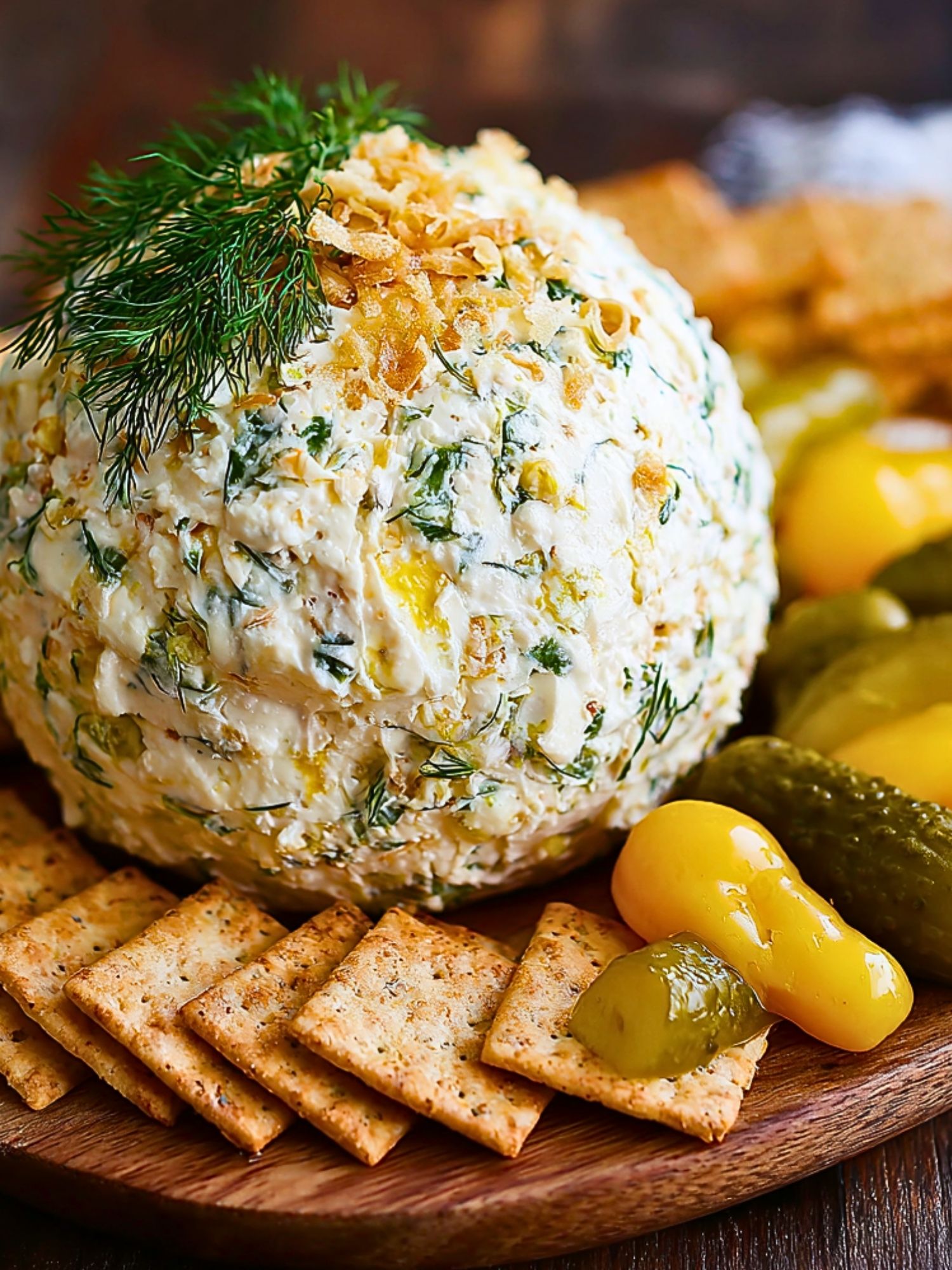 Creamy Dill Pickle Cheese Ball