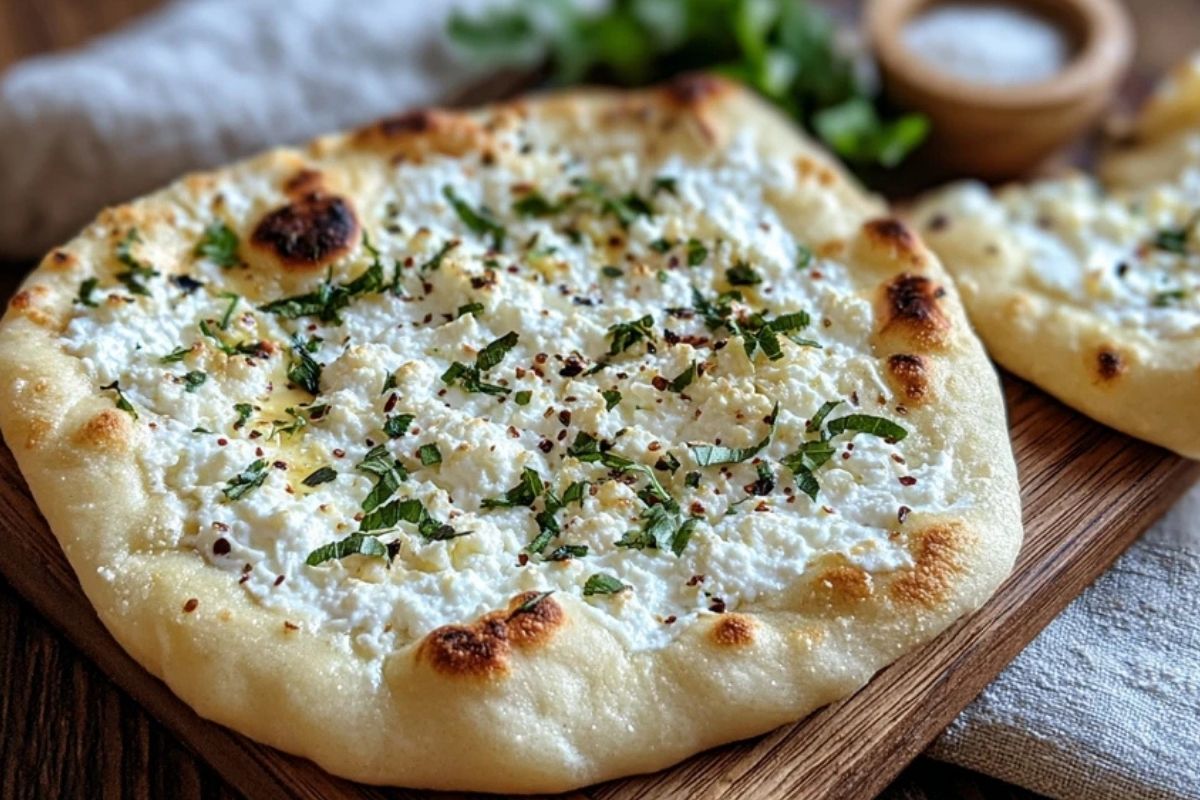 Easy 2-Ingredient Cottage Cheese Flatbread Recipe