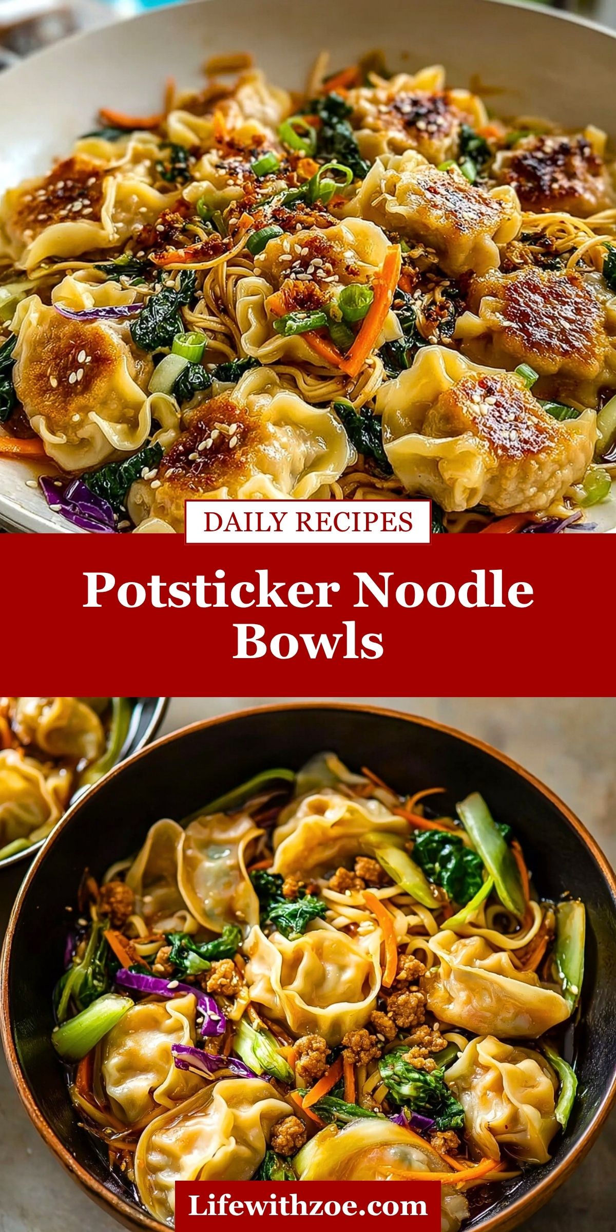 Final Article: Potsticker Noodle Bowls
