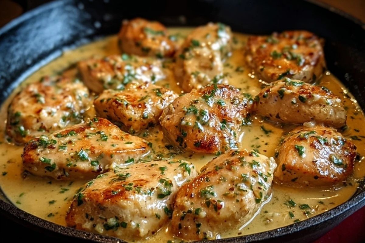 Texas Roadhouse-Style Garlic Butter Chicken Skillet