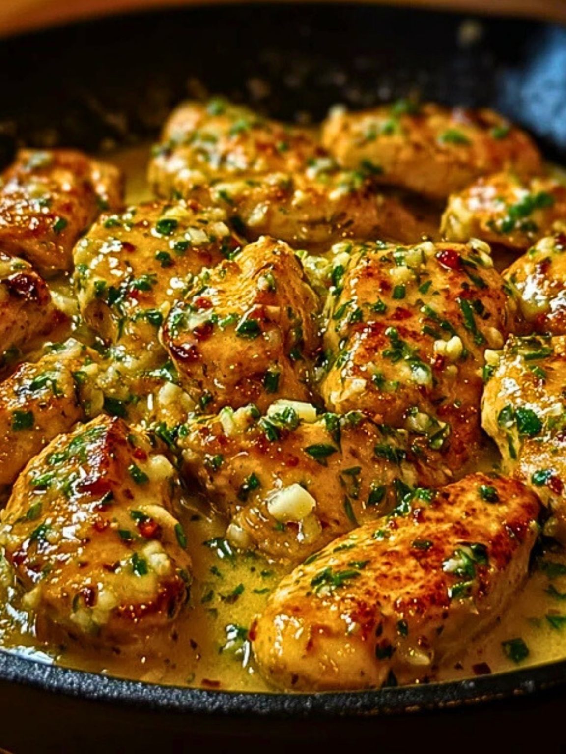 Texas Roadhouse-Style Garlic Butter Chicken Skillet