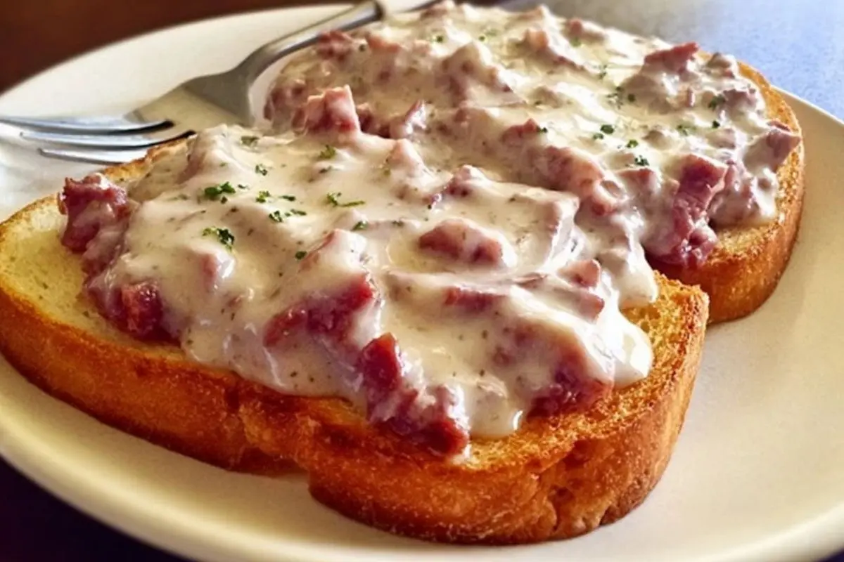 Creamed Chipped Beef on Toast Recipe