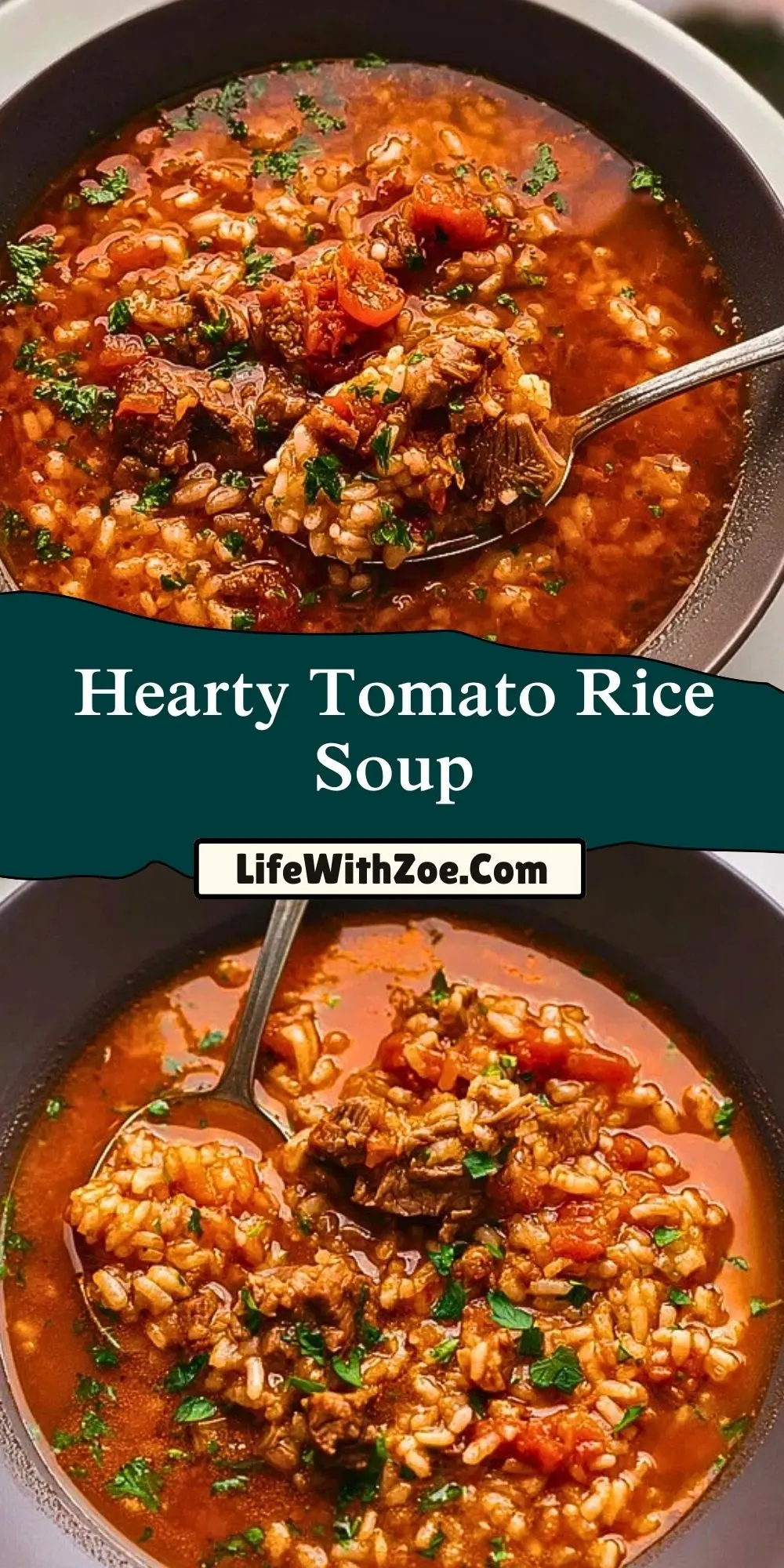 Hearty Tomato Rice Soup