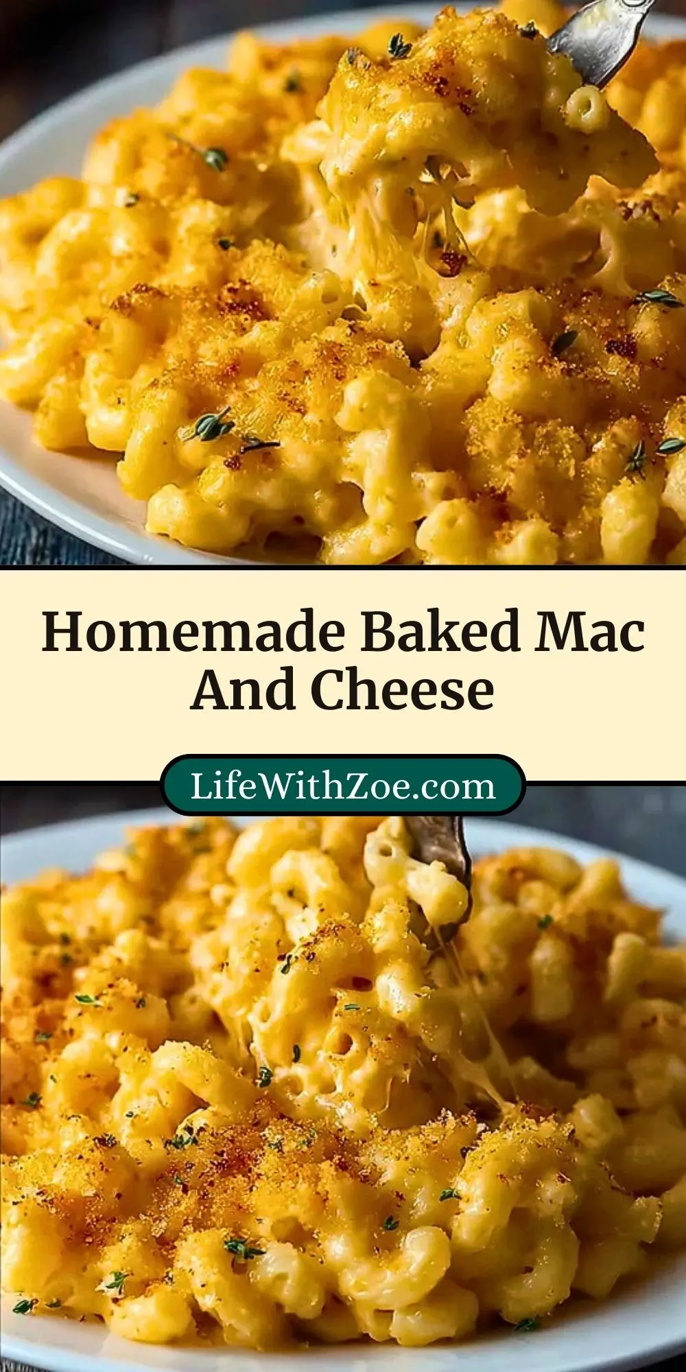 Homemade Baked Mac And Cheese