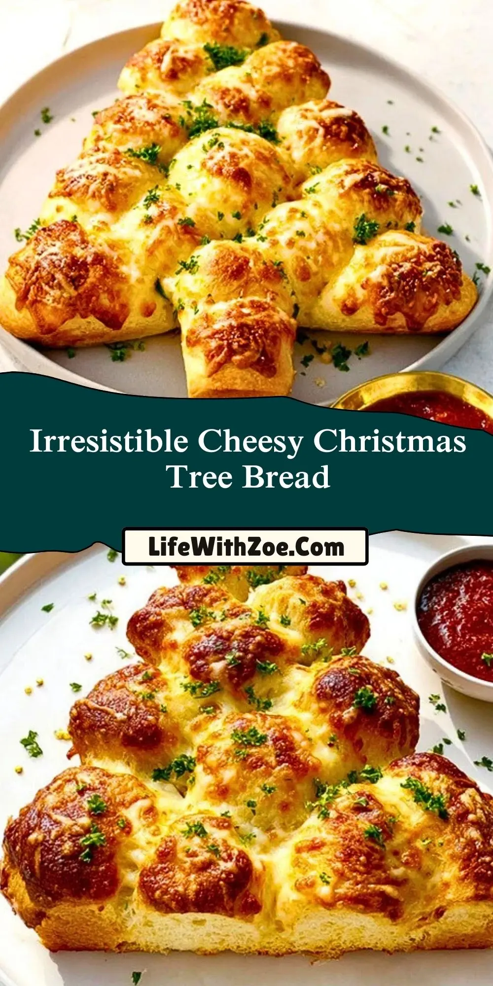 Irresistible Cheesy Christmas Tree Bread