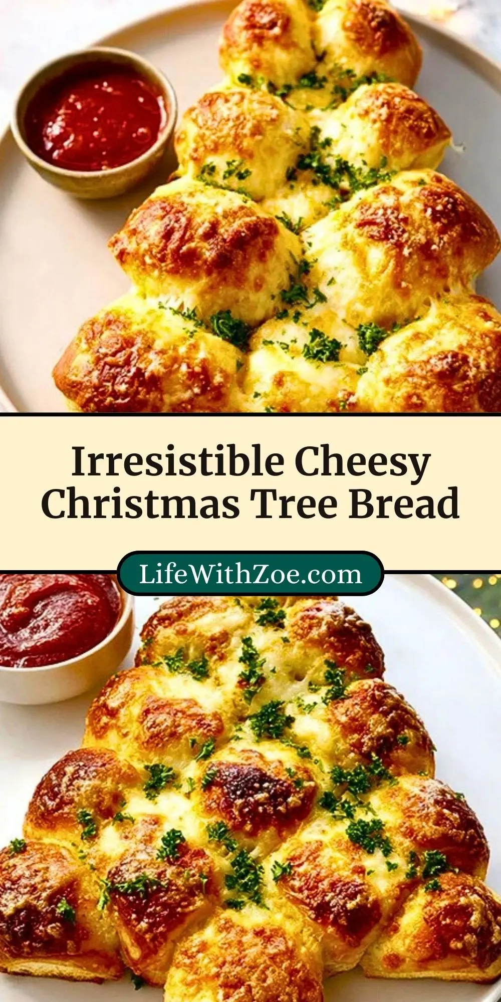 Irresistible Cheesy Christmas Tree Bread