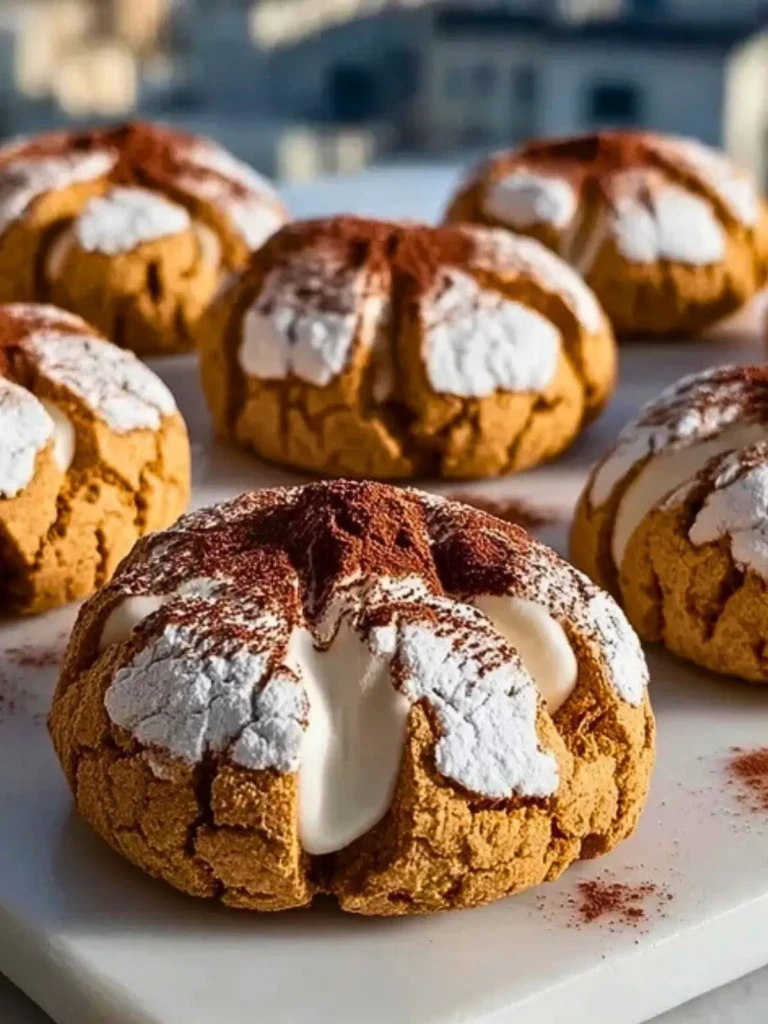 Tiramisu Crinkle Cookies