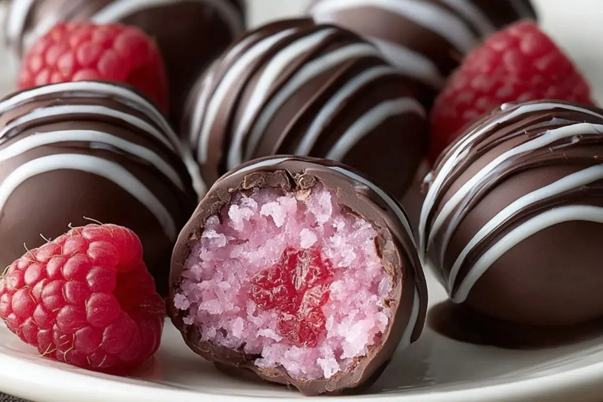 Chocolate Raspberry Truffles