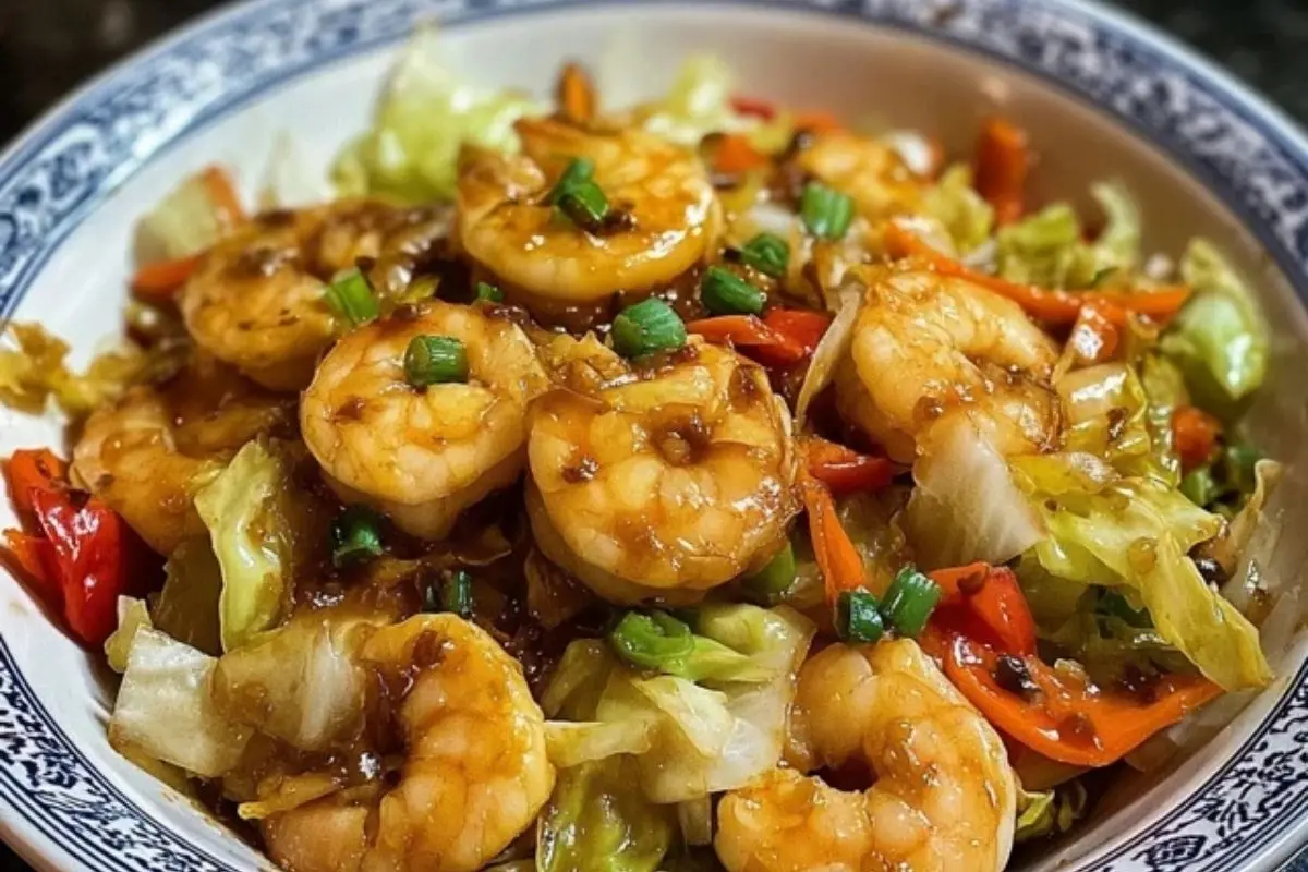 Stir Fry Cabbage With Shrimp
