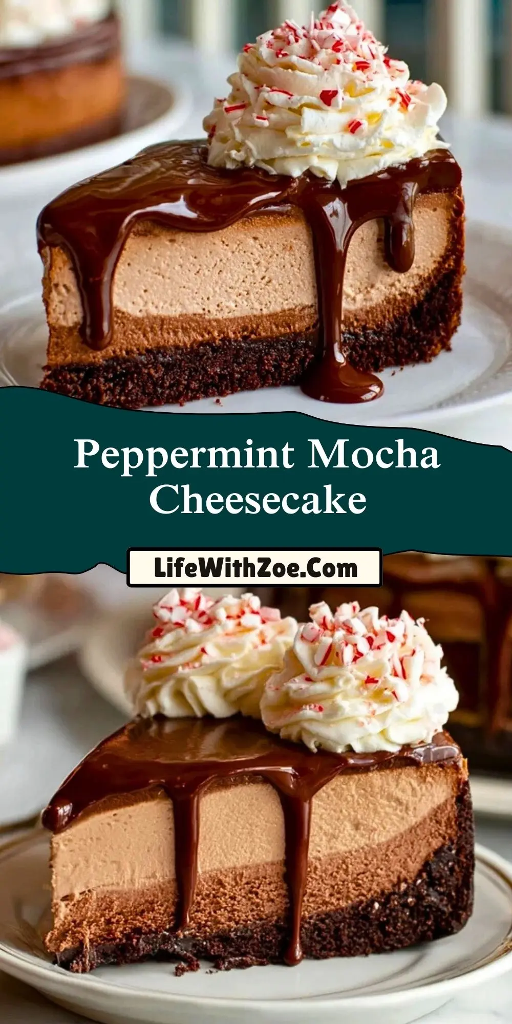 Peppermint Mocha Cheesecake