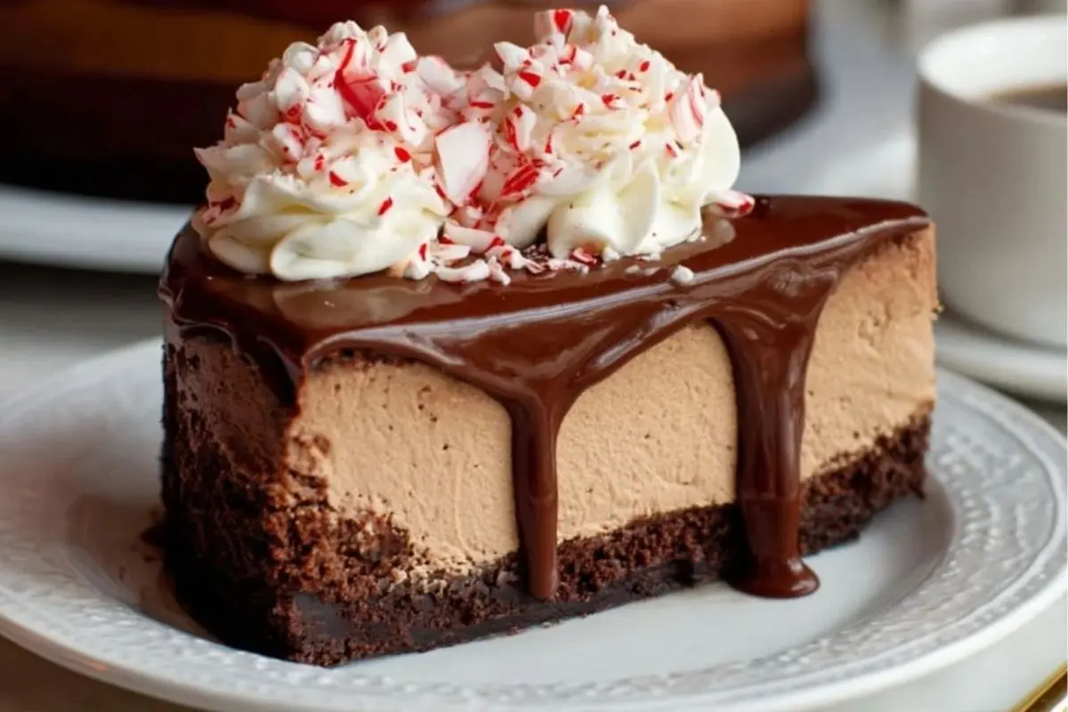 Peppermint Mocha Cheesecake